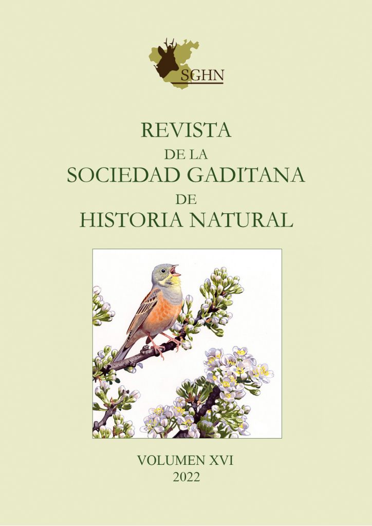 Volumen 16 - Sociedad Gaditana de Historia Natural