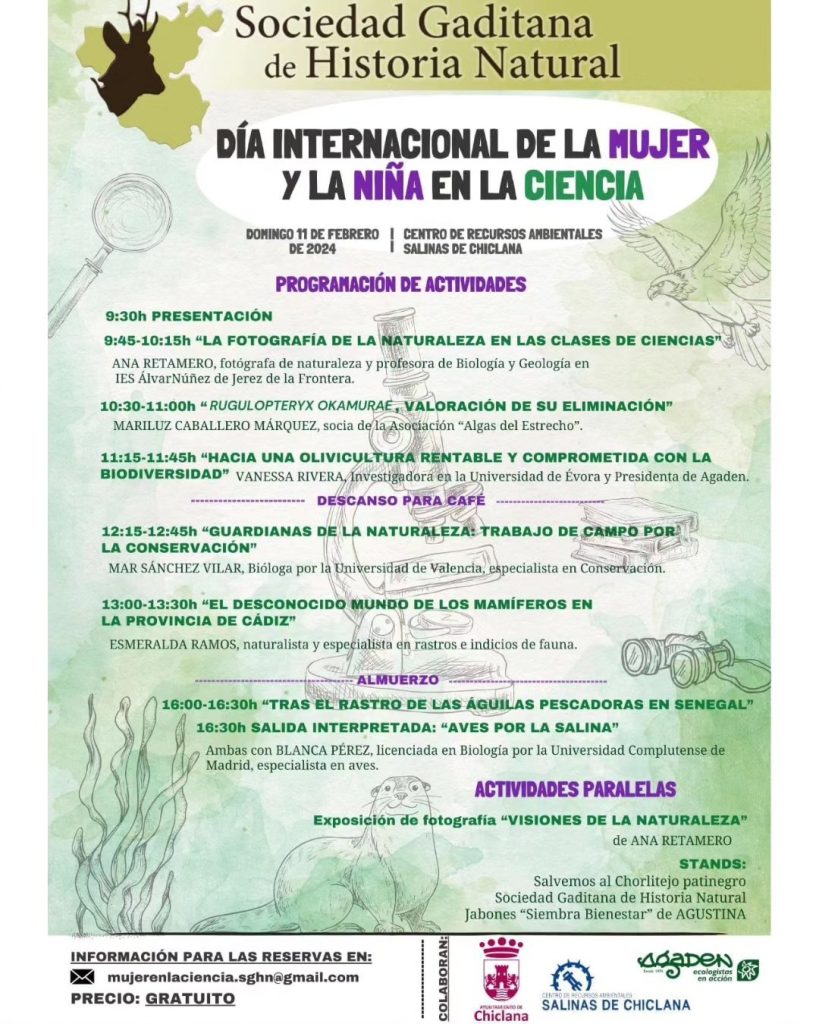 Día Internacional de la Mujer y la Niña en la Ciencia 2024. - Sociedad Gaditana de Historia Natural
