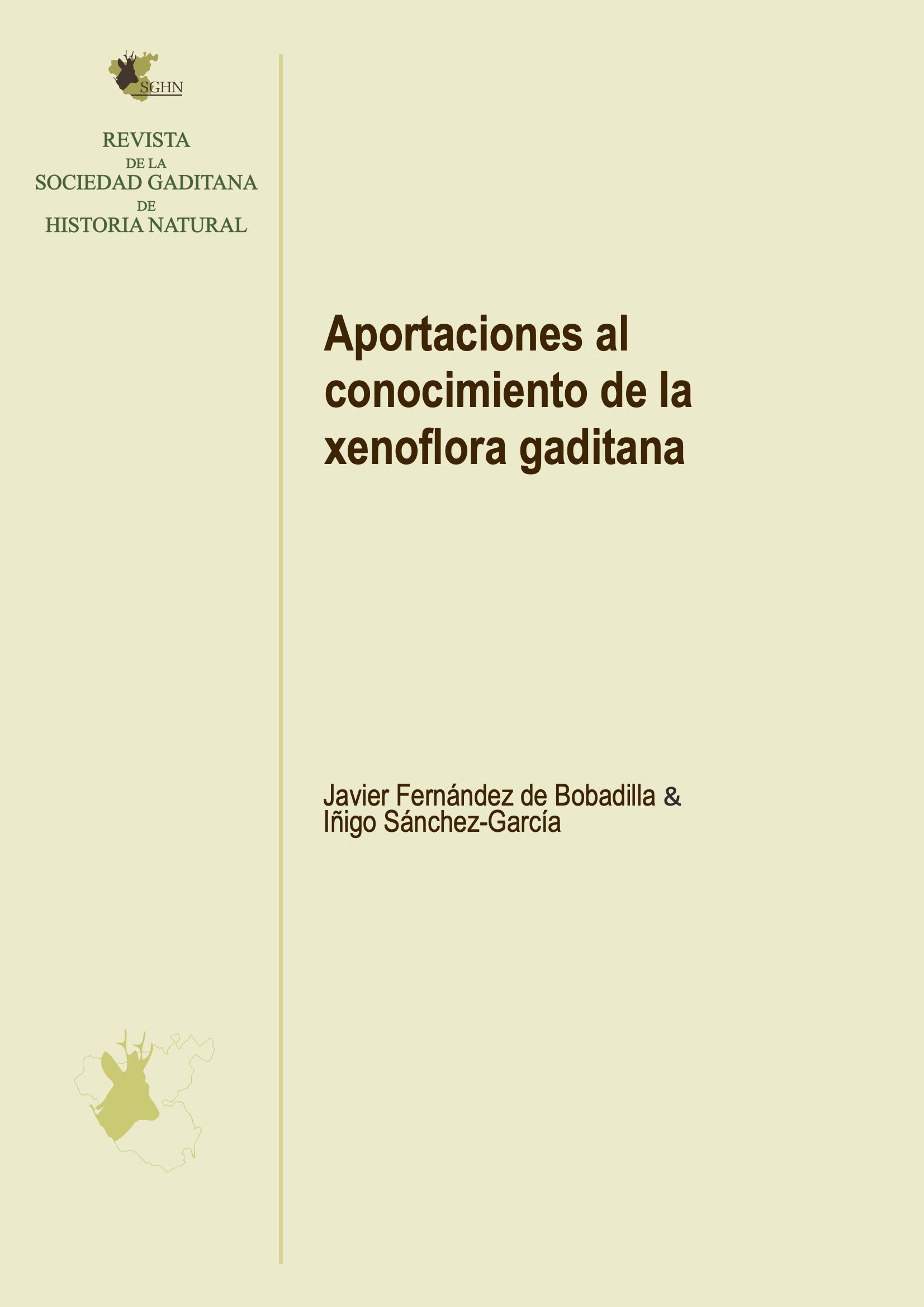 Volumen 19 - Sociedad Gaditana de Historia Natural